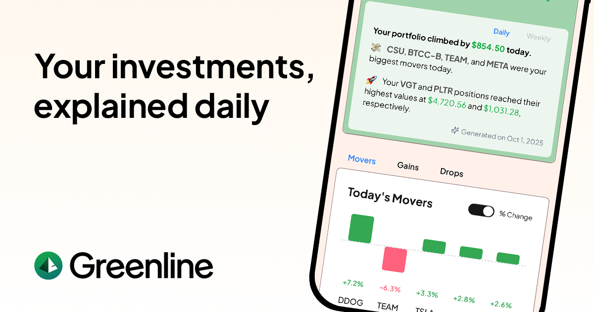 Greenline | Track Your Investments and Portfolio